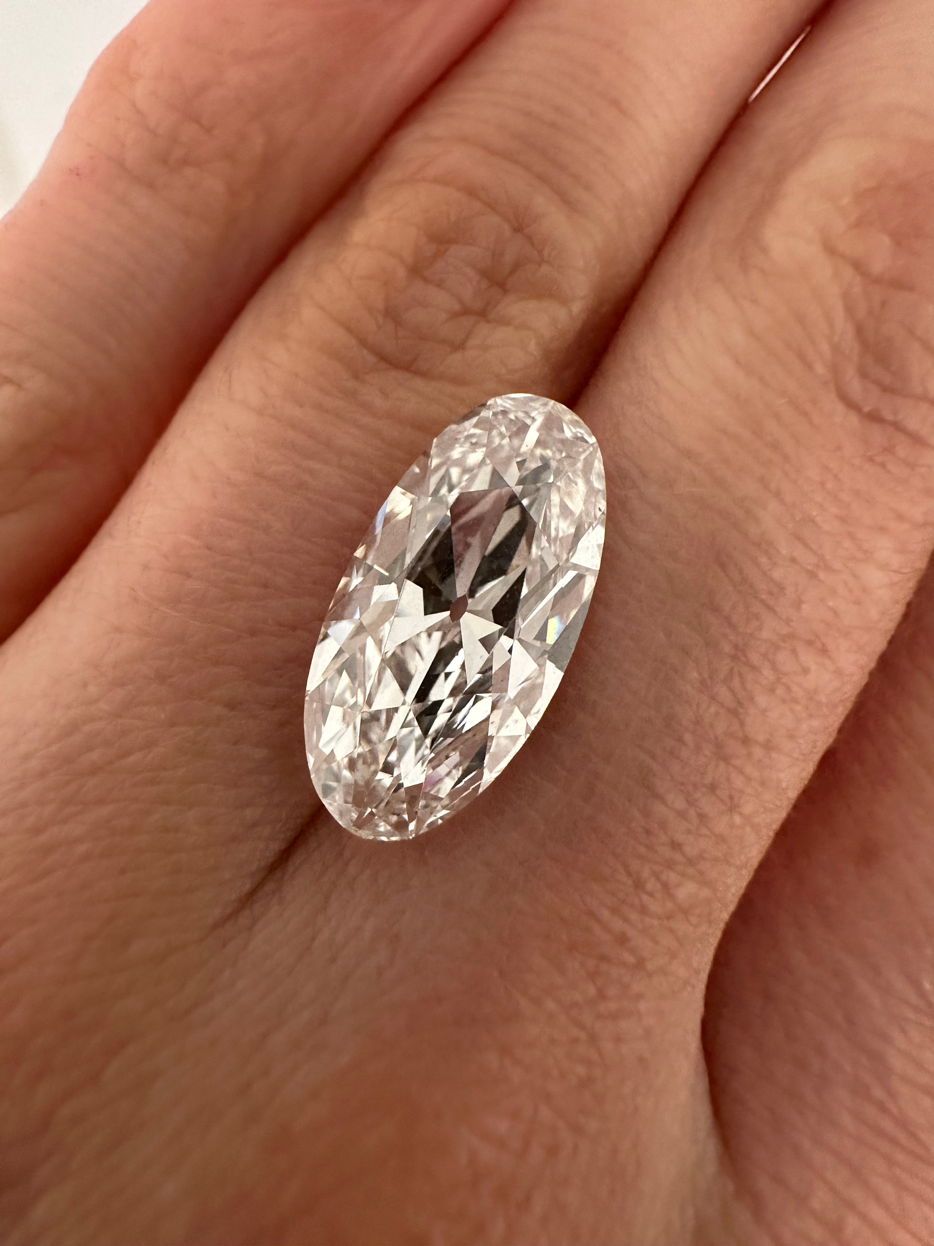 5.70 CARAT ANTIQUE MOVAL LAB DIAMOND – O R I A N N E