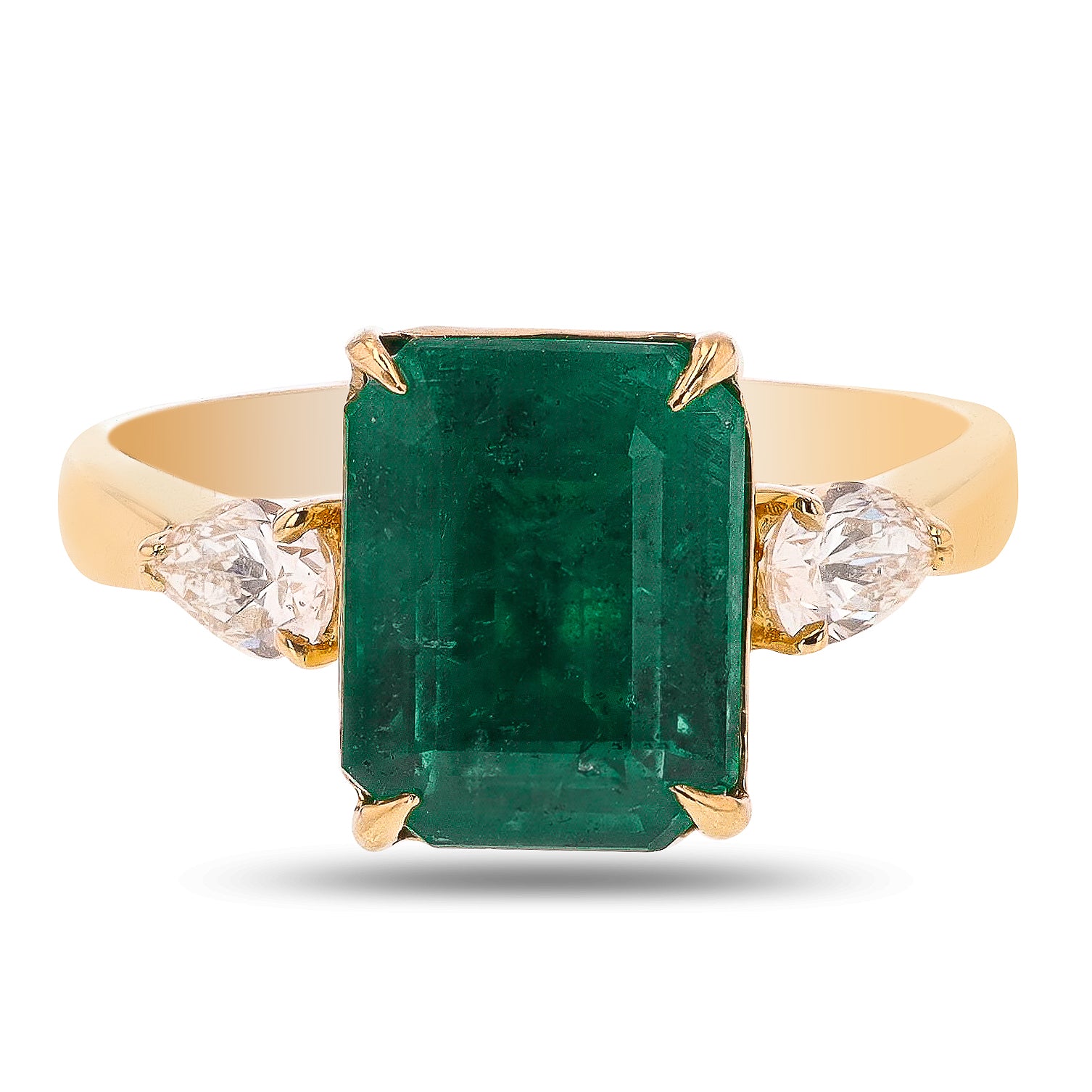 3.64 EMERALD AND .43 CARAT DIAMOND RING – O R I A N N E